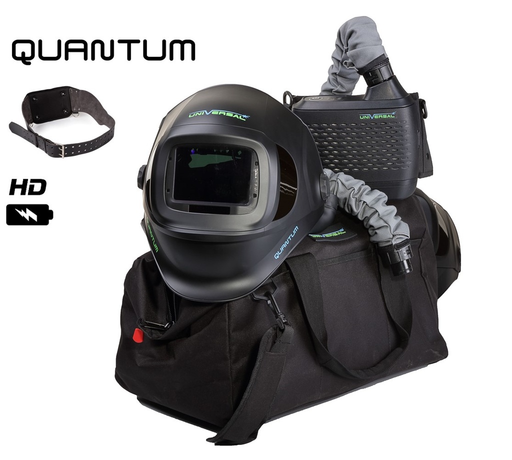 QUANTUM HELMET WITH QUANTUM AIR PAPR KIT BAG COMPLETE (WITH HD BATTERY ...