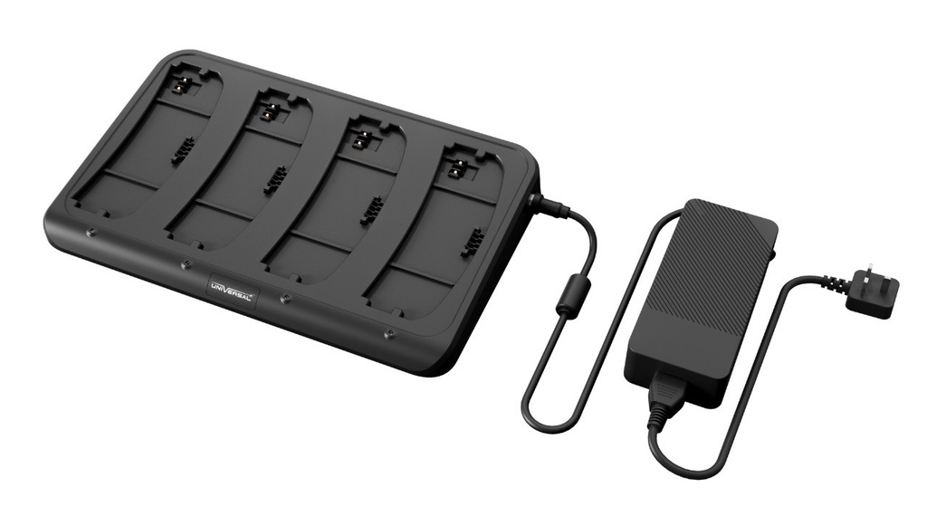 QUANTUM PAPR 4-DOCK BATTERY CHARGER KIT (UK PLUG) | Universal PPE